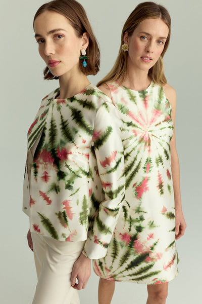 Trapeze Dress in Silk Mikado – Charlotte Brody