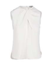Sleeveless Ginger Blouse - Ivory – Charlotte Brody