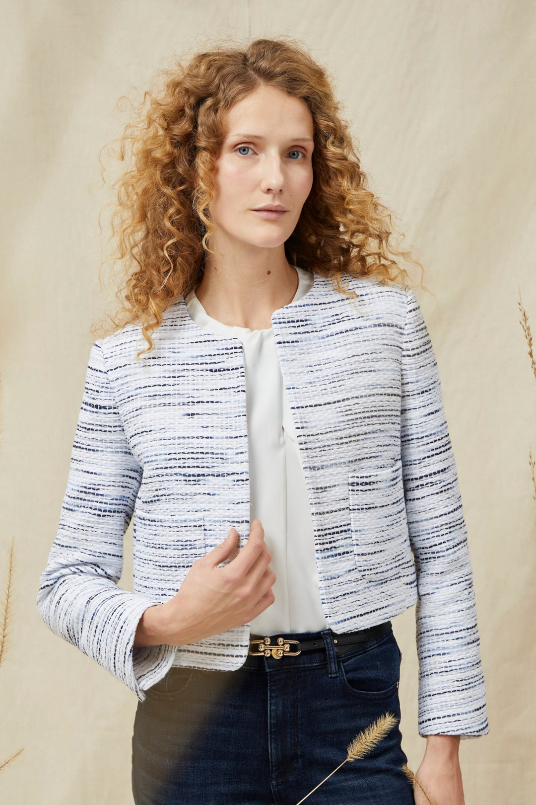 Sleeveless Ginger Blouse - Ivory – Charlotte Brody