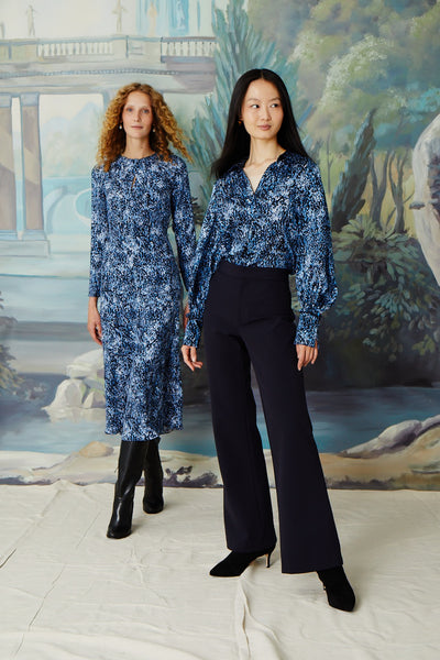 Ginger Dress - Blue Serengeti – Charlotte Brody