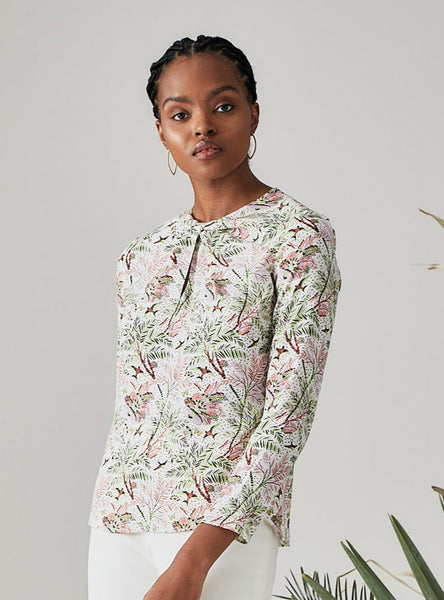 Ginger Blouse - Blush Desert Oasis – Charlotte Brody